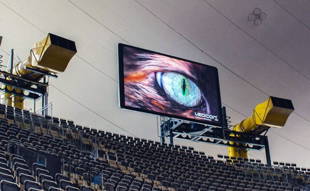 190m² neue LED-Displays von LEDCON für die Olympiahalle – #mothergrid