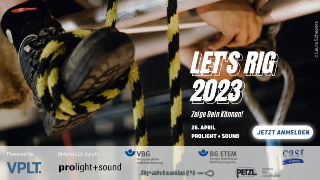 „Let’s Rig 2023“: Leistungsvergleich für Rigger:innen auf der Prolight ...